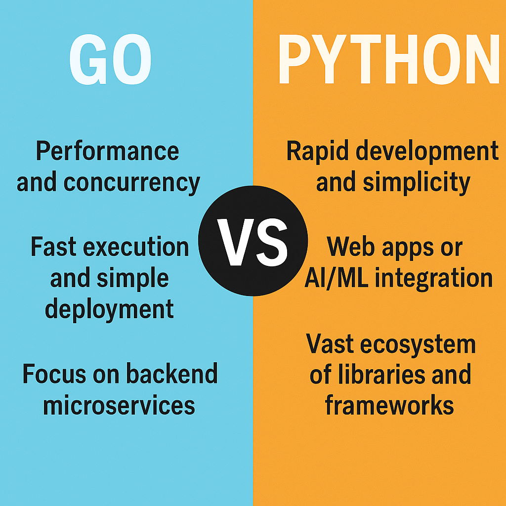 Python vs Go: Programming Language Comparison - PLANEKS